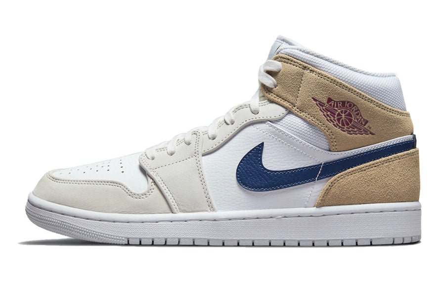 Air Jordan 1 Mid Tan Suede Navy – Valued