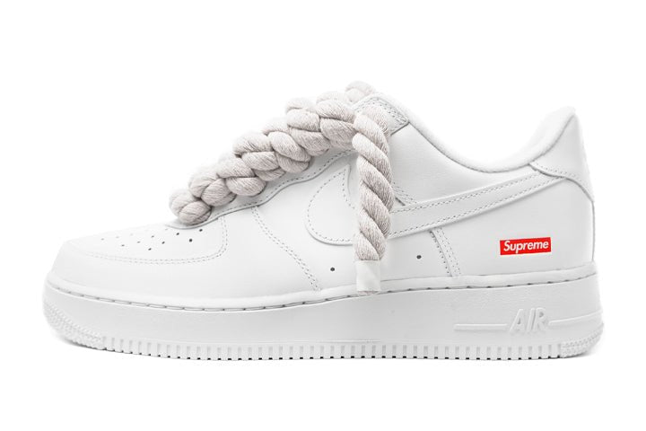 Nike Air Force 1 Low Supreme White Rope Force White – Valued